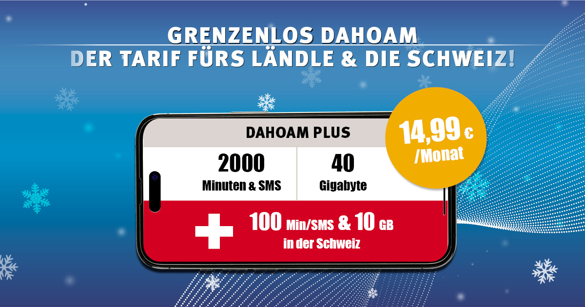 Günstige Handytarife mit EU-Roaming plus Schweiz